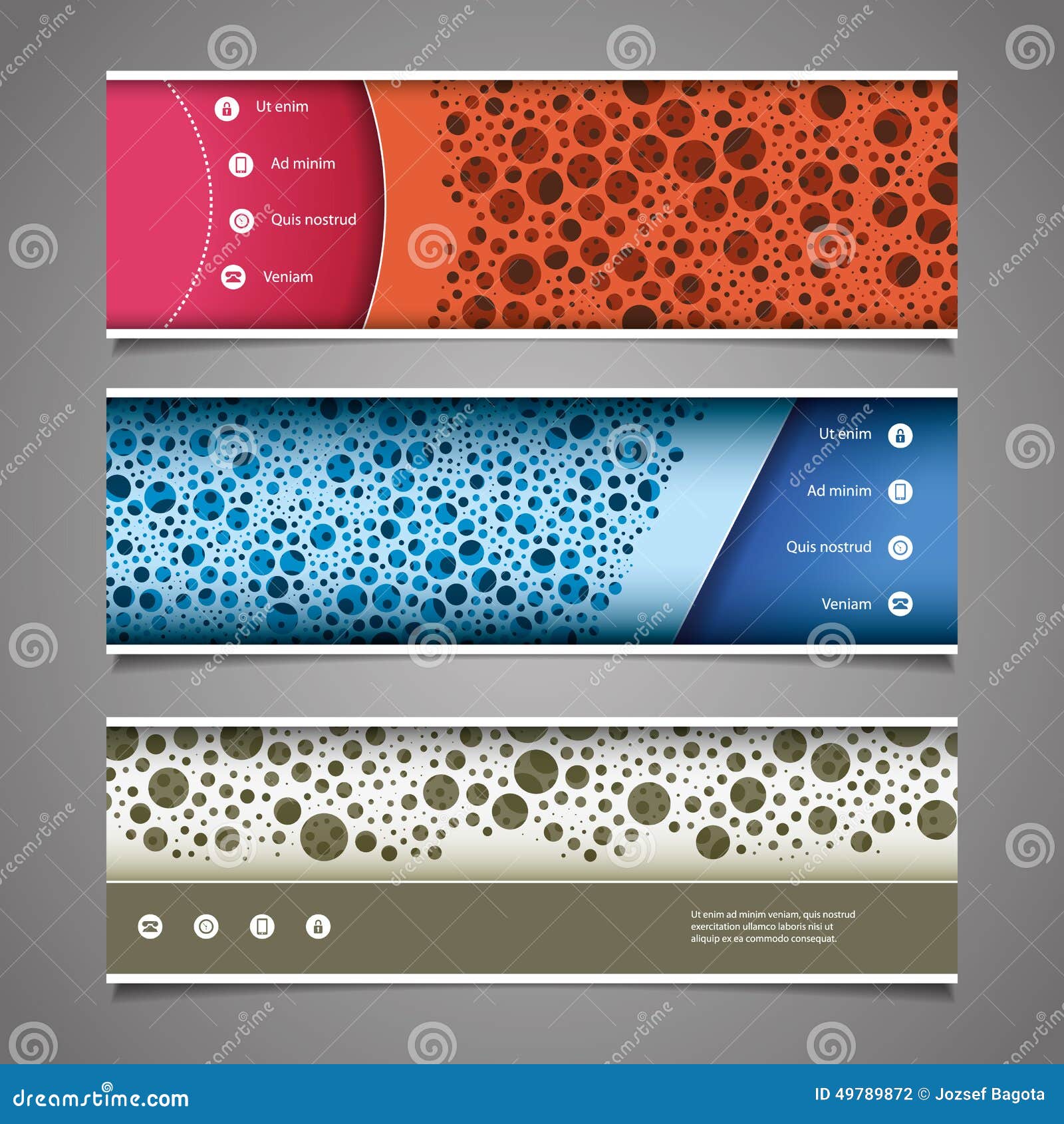Banner or Header Design with Abstract Colorful Dotted Pattern Stock ...