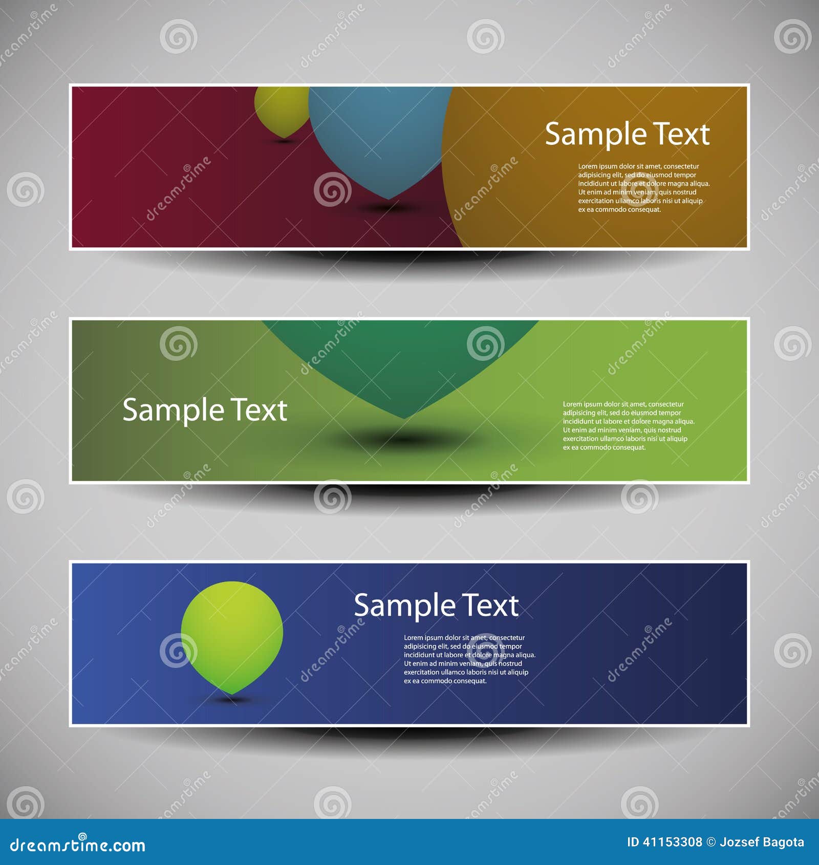 Banner or Header Design with Abstract Colorful Pattern Stock Vector ...