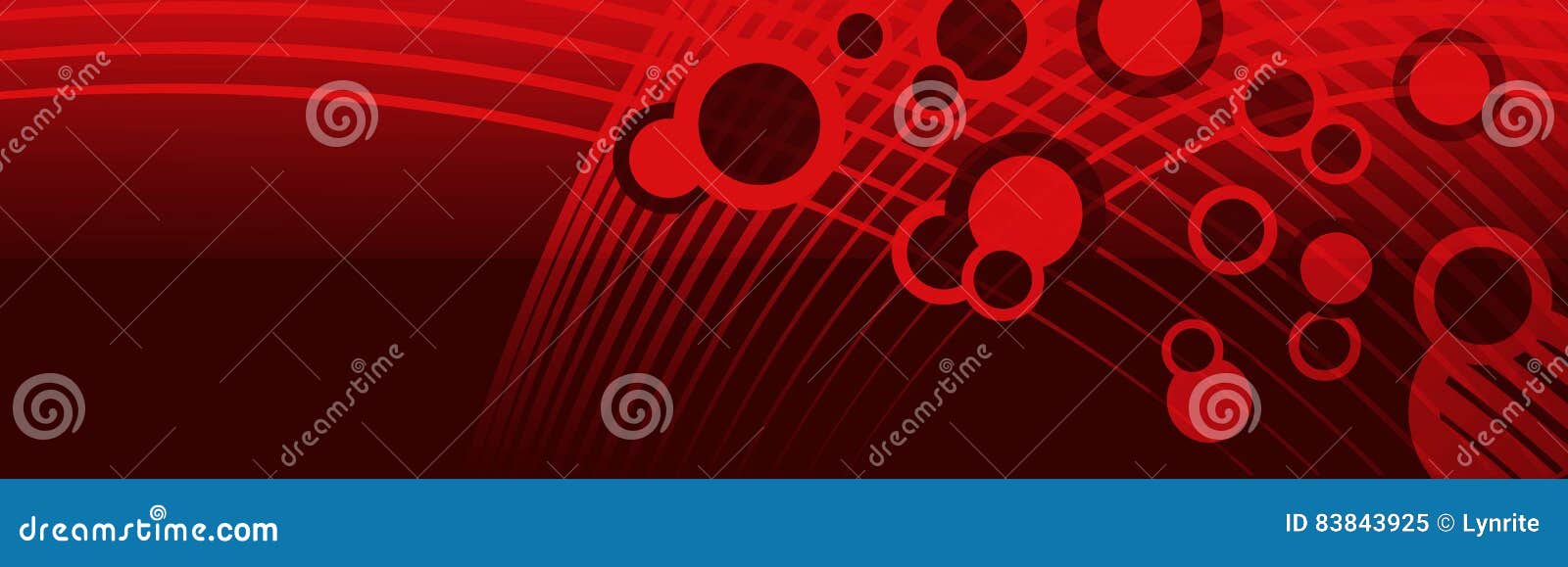 Banner Header Space Bubbles Red Stock Illustration - Illustration of ...