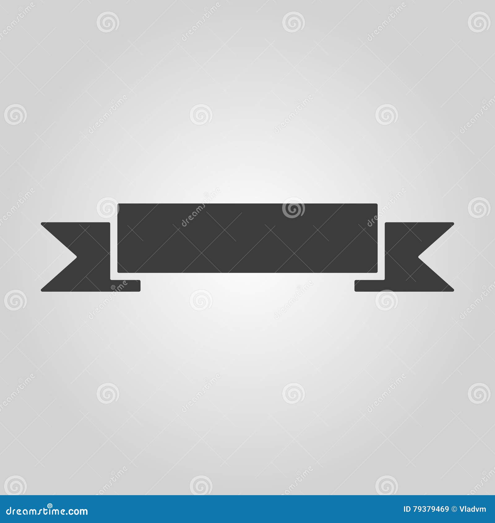 The Banner Icon. Ribbon Symbol Stock Vector - Illustration of abstract ...