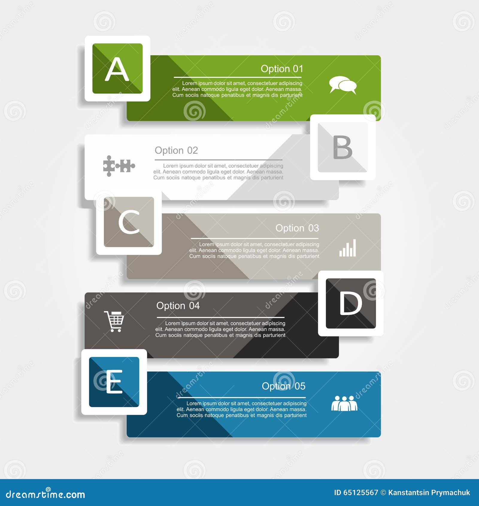Banner Infographic Design Template. Vector Stock Vector - Illustration ...