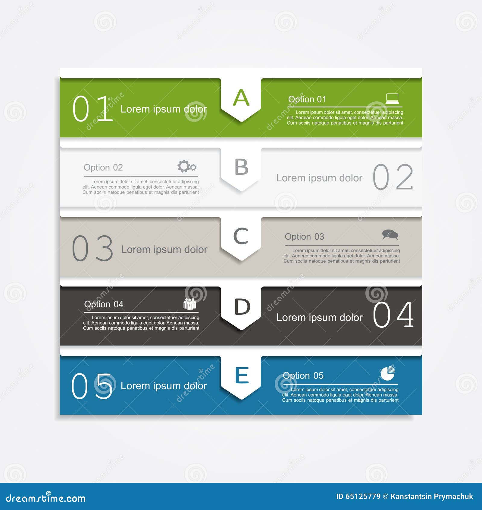 Banner Infographic Design Template. Vector Stock Vector - Illustration ...