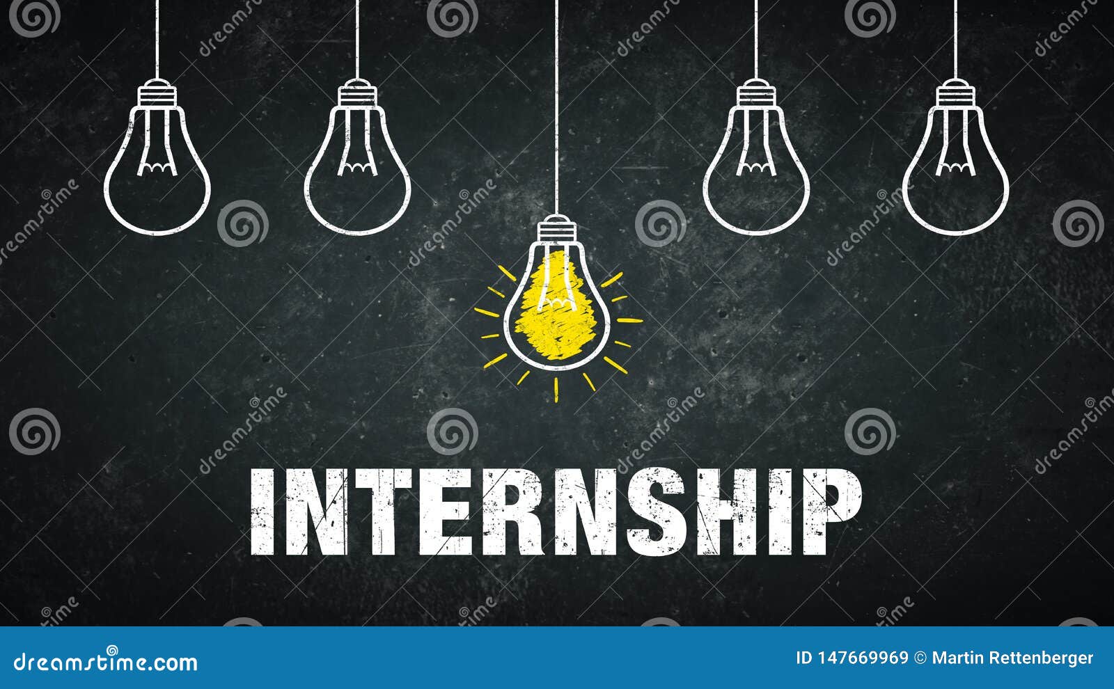 Banner Internship stock illustration. Illustration of experience ...