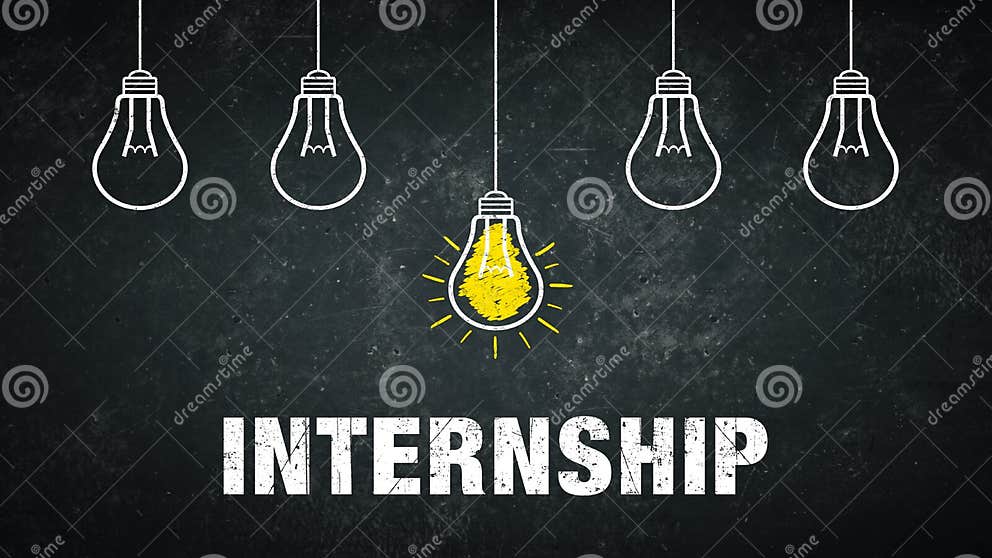 Banner Internship stock illustration. Illustration of experience ...