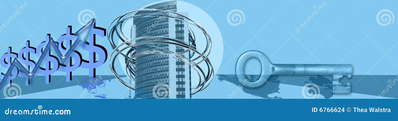 Banner: the Key To Success stock illustration. Illustration of ...