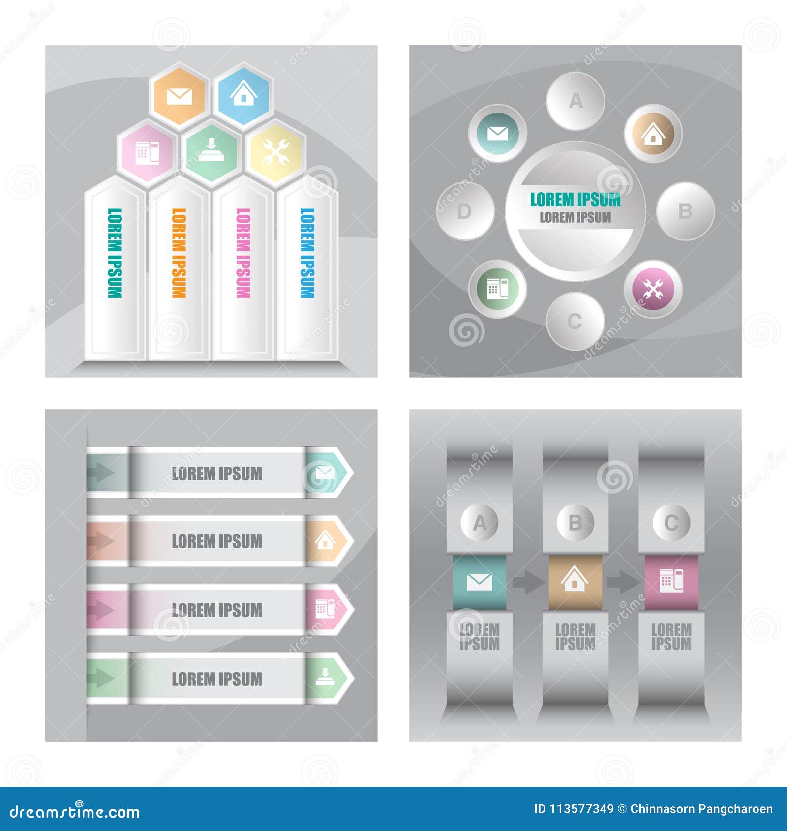 Banner and label template stock vector. Illustration of text - 113577349