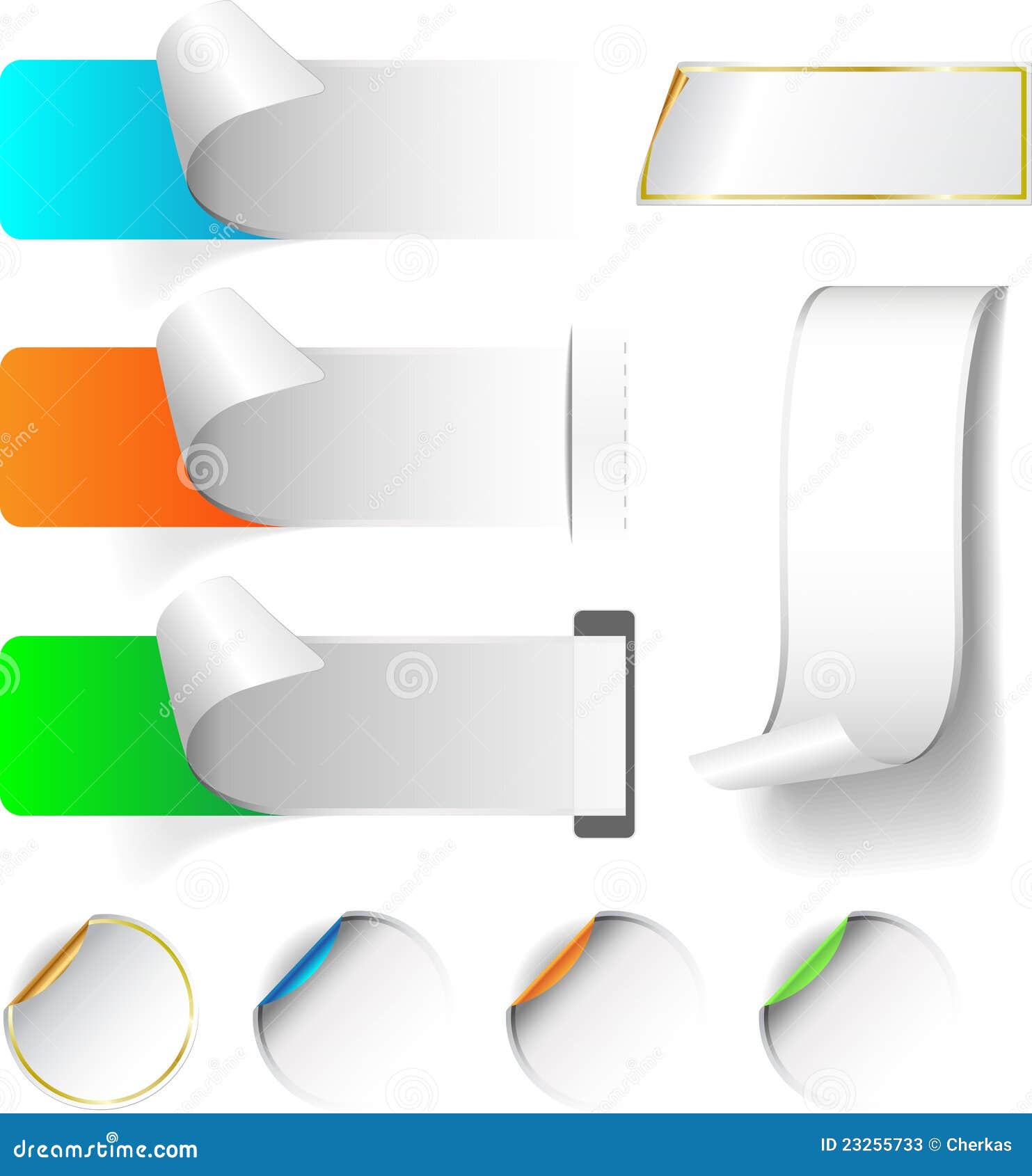 Banner labels stock vector. Illustration of color, banner - 23255733