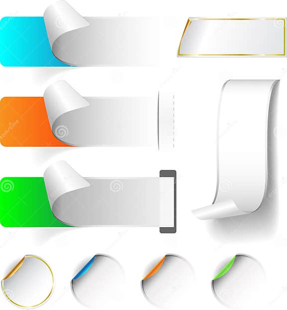 Banner labels stock vector. Illustration of color, banner - 23255733