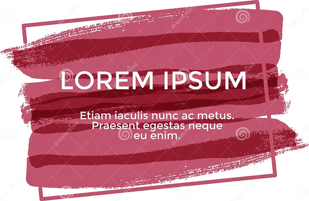 Banner Lorem Ipsum, Red Color Stock Vector - Illustration of font ...