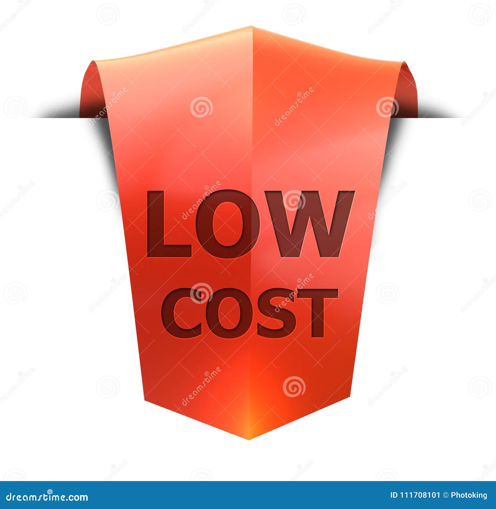 Banner low cost stock illustration. Illustration of advertisement ...