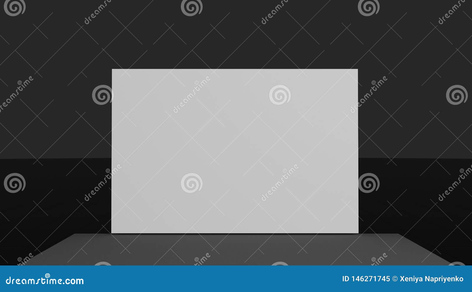 Banner 3x5 Meters. Realistic 3d Render Stock Illustration ...
