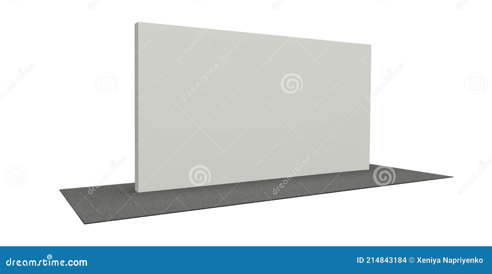 Banner 2x3 Meters. Realistic 3d Render. Template for Your Design Stock ...