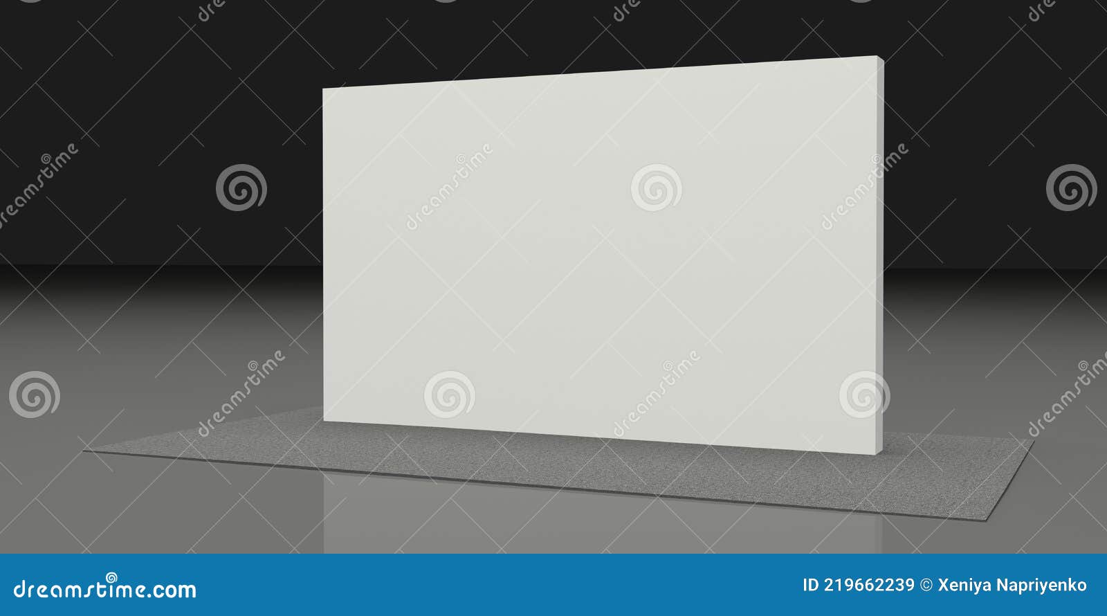 Banner 2x3 Meters. Realistic 3d Render. Template for Your Design Stock ...