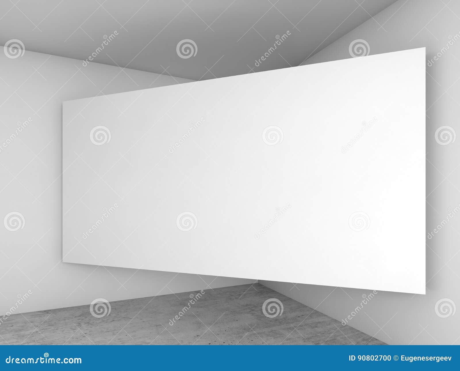 Banner Mounted in the Corner, Architecture Design Stock Illustration ...