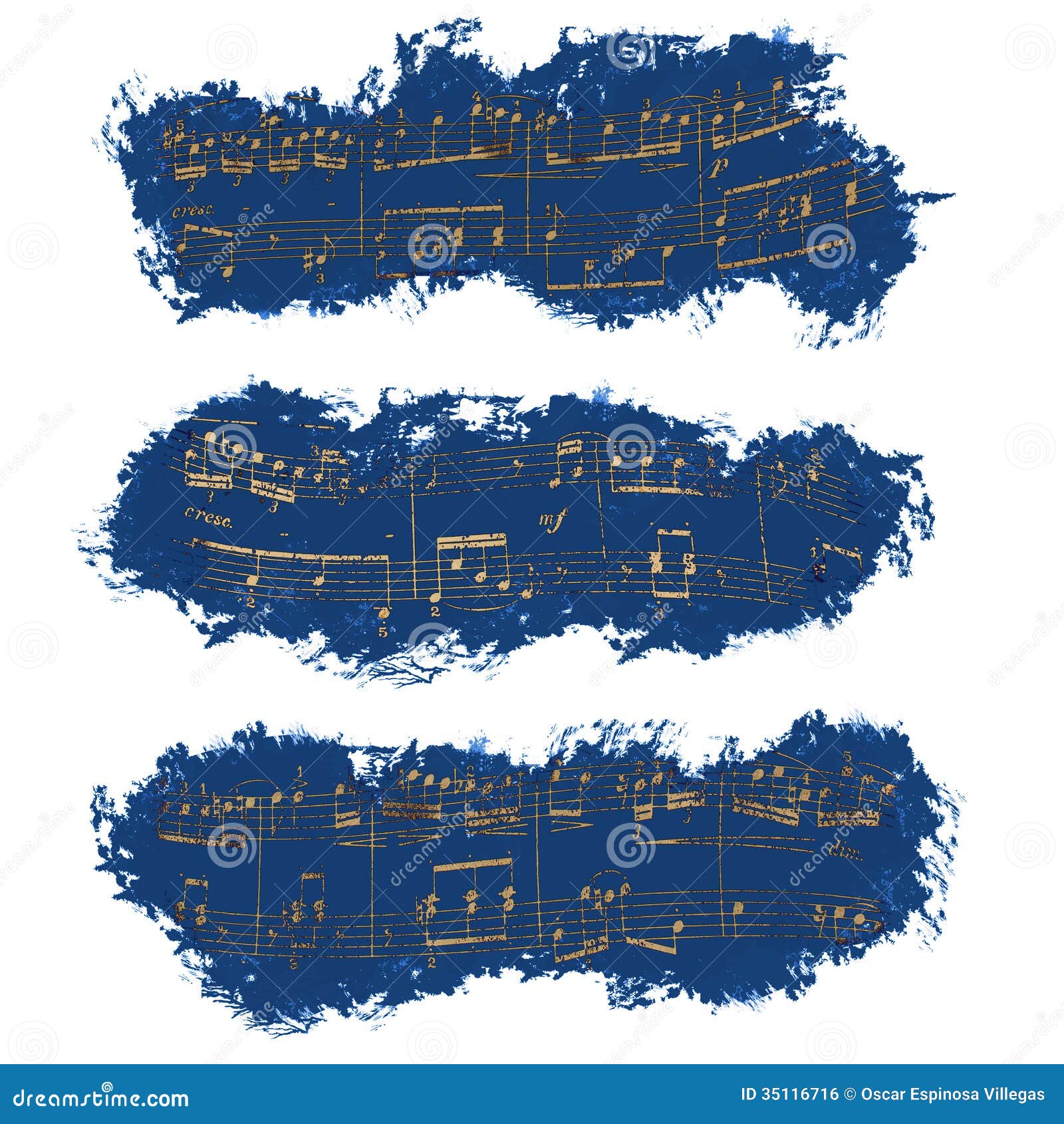 Banner, Musical Notes, Background Stock Illustration - Illustration of ...