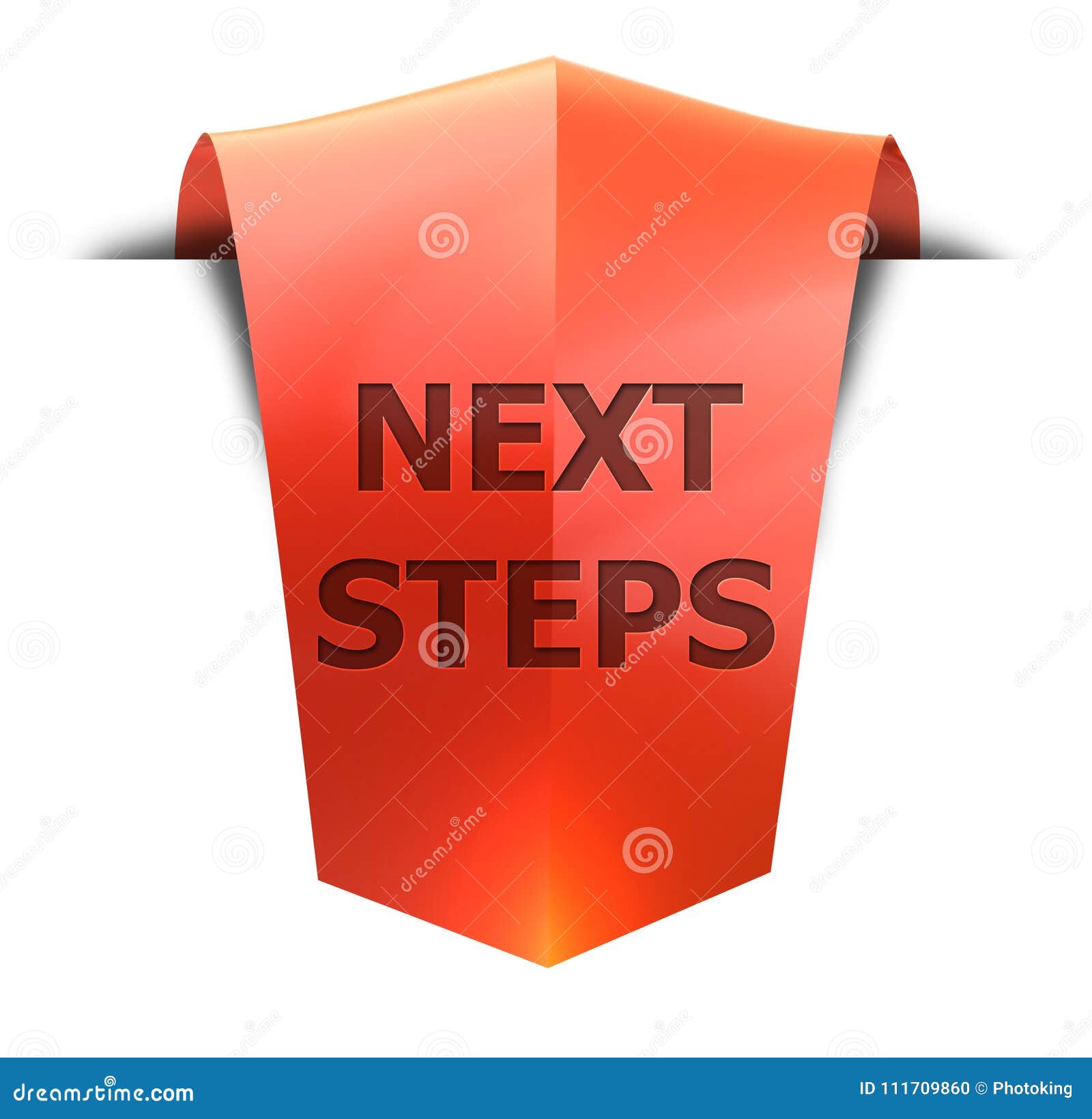 Banner next steps stock illustration. Illustration of option - 111709860