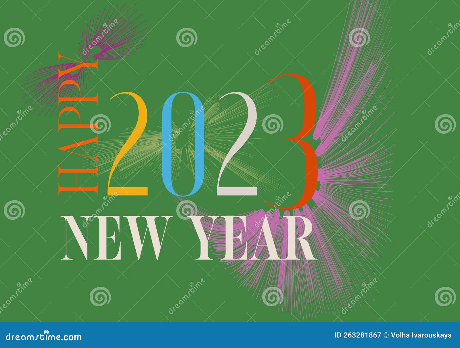Banner 2023 number4 stock vector. Illustration of text - 263281867