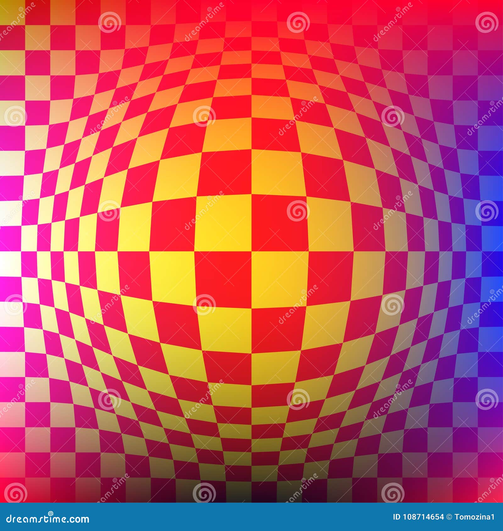 Banner optical illusion stock vector. Illustration of illusion - 108714654