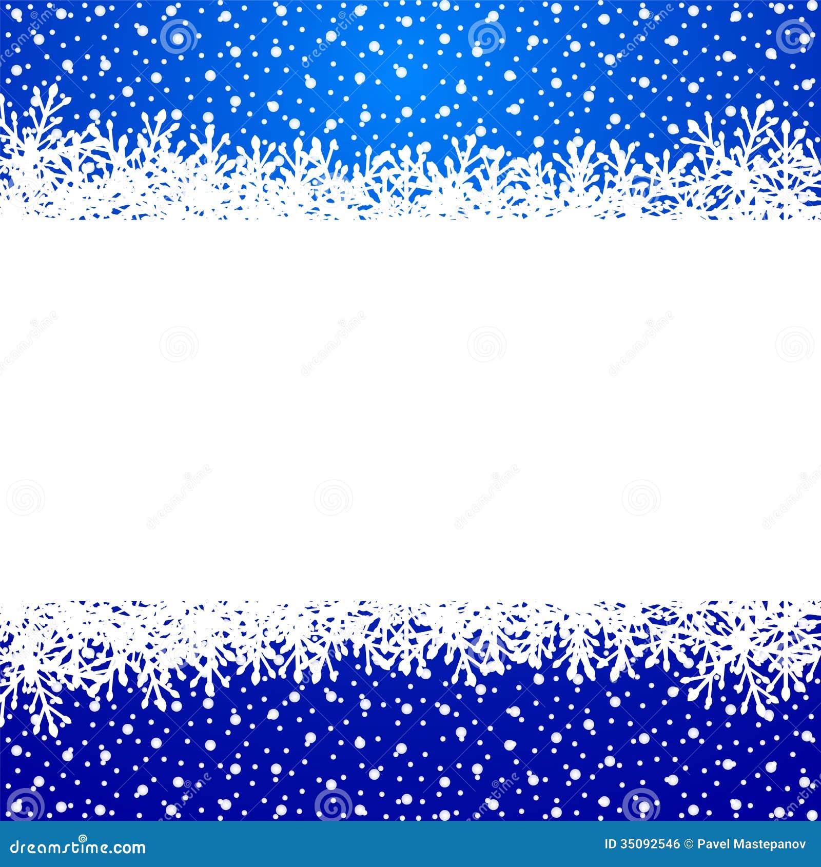 Banner with Paper Snowflakes Stock Vector - Illustration of snowflake ...
