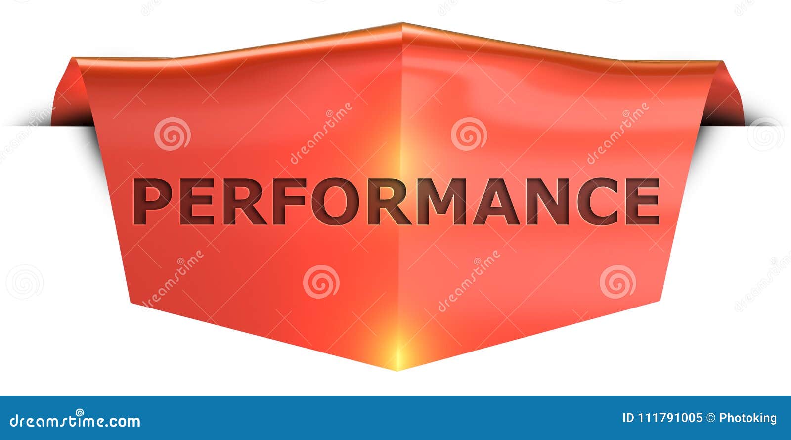 Banner performance stock illustration. Illustration of concept - 111791005