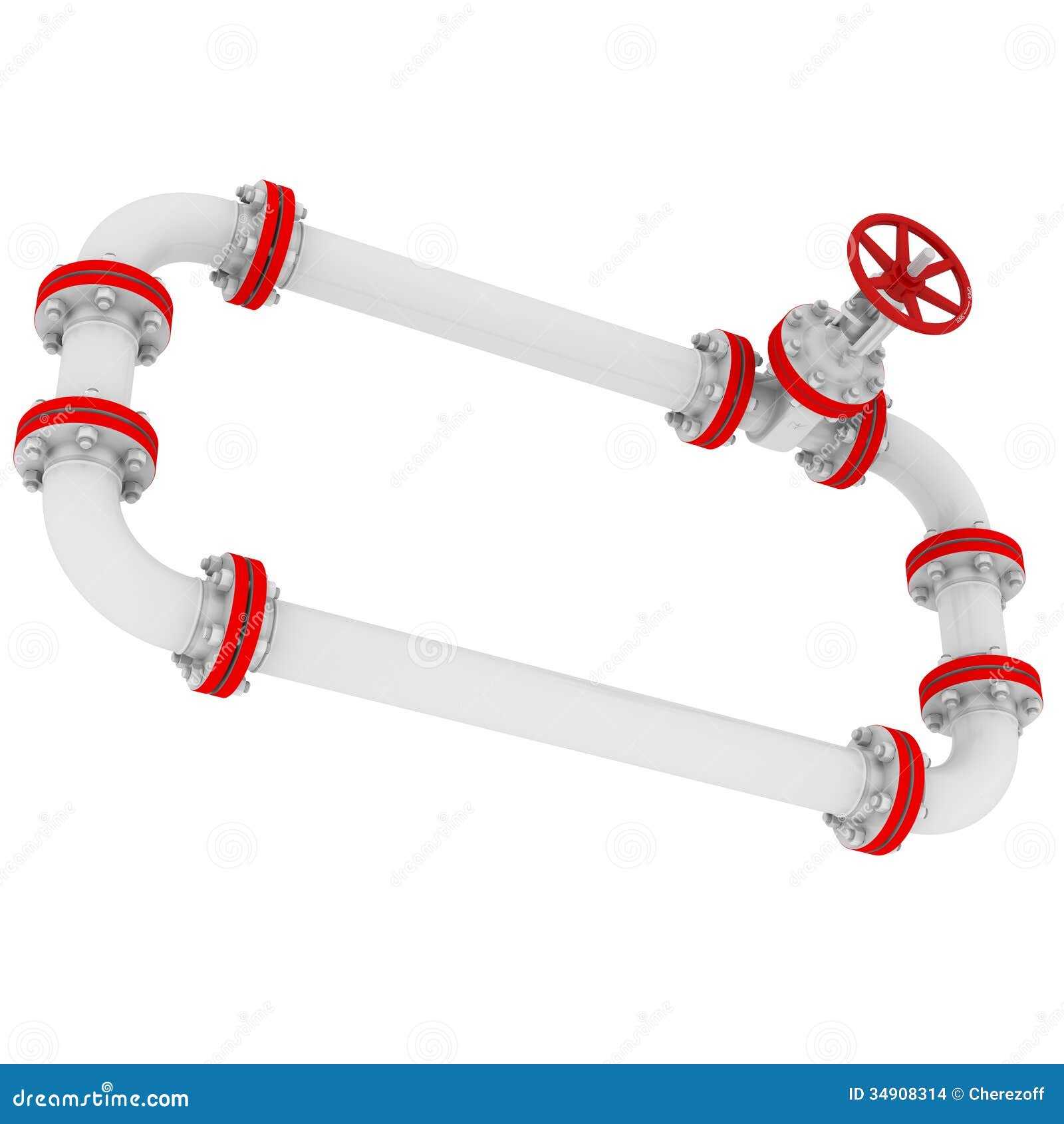 Banner of pipes and valves stock illustration. Illustration of power ...