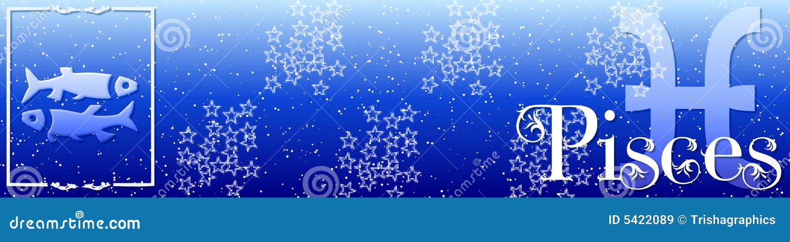 Banner pisces stock illustration. Illustration of fire - 5422089