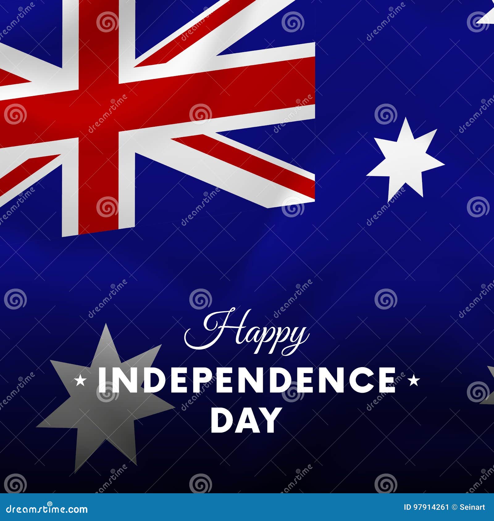 Banner or Poster of Australia Independence Day Celebration. Vector ...
