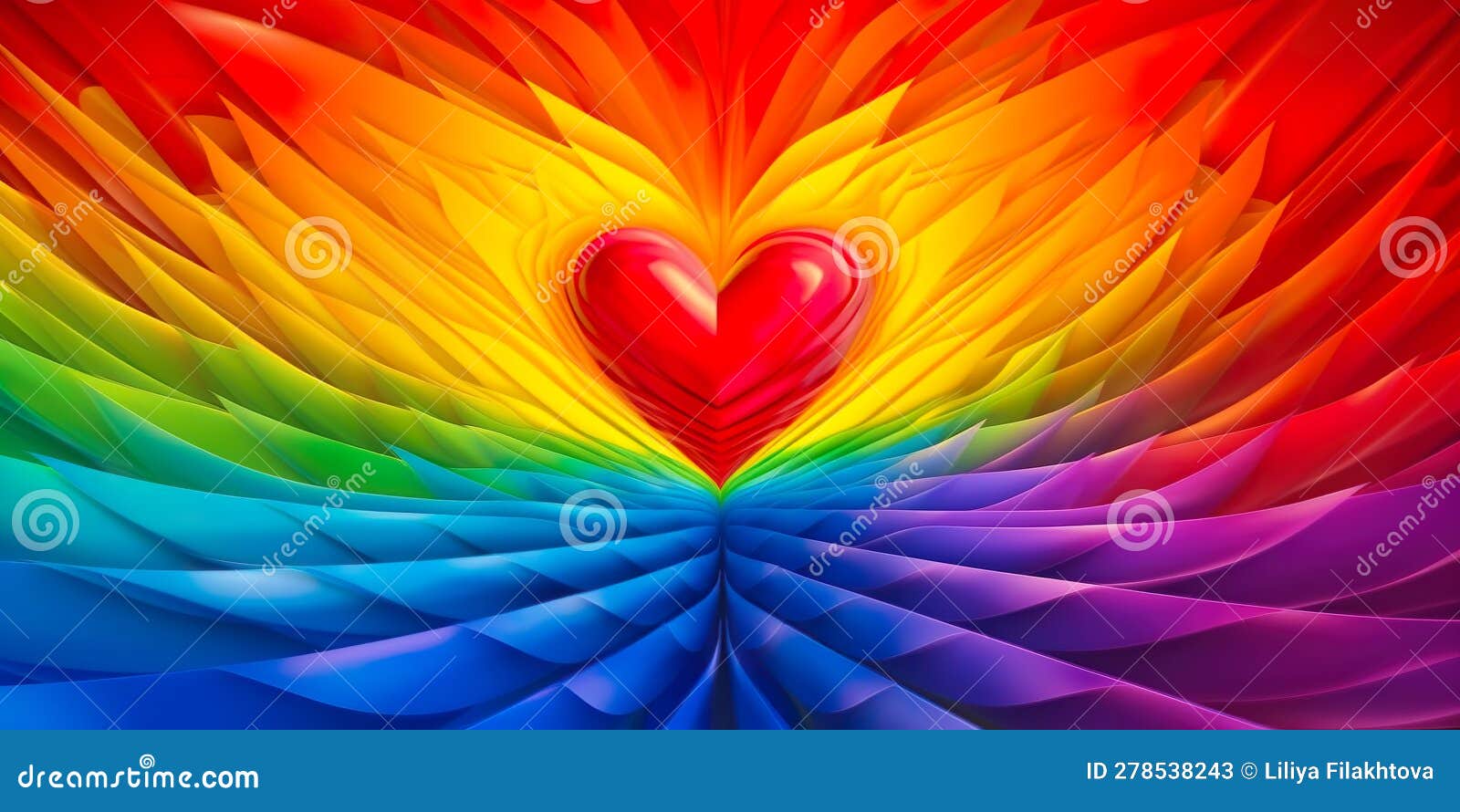 Banner Pride Gradient Background With Lgbtq Pride Rainbow Colours Stock Illustration