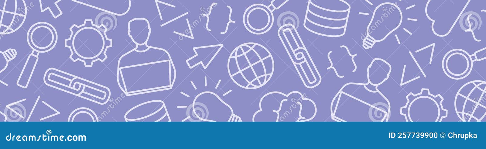 Banner With Programming Coding Related Icons Stock Vector Illustration Of Banner Display