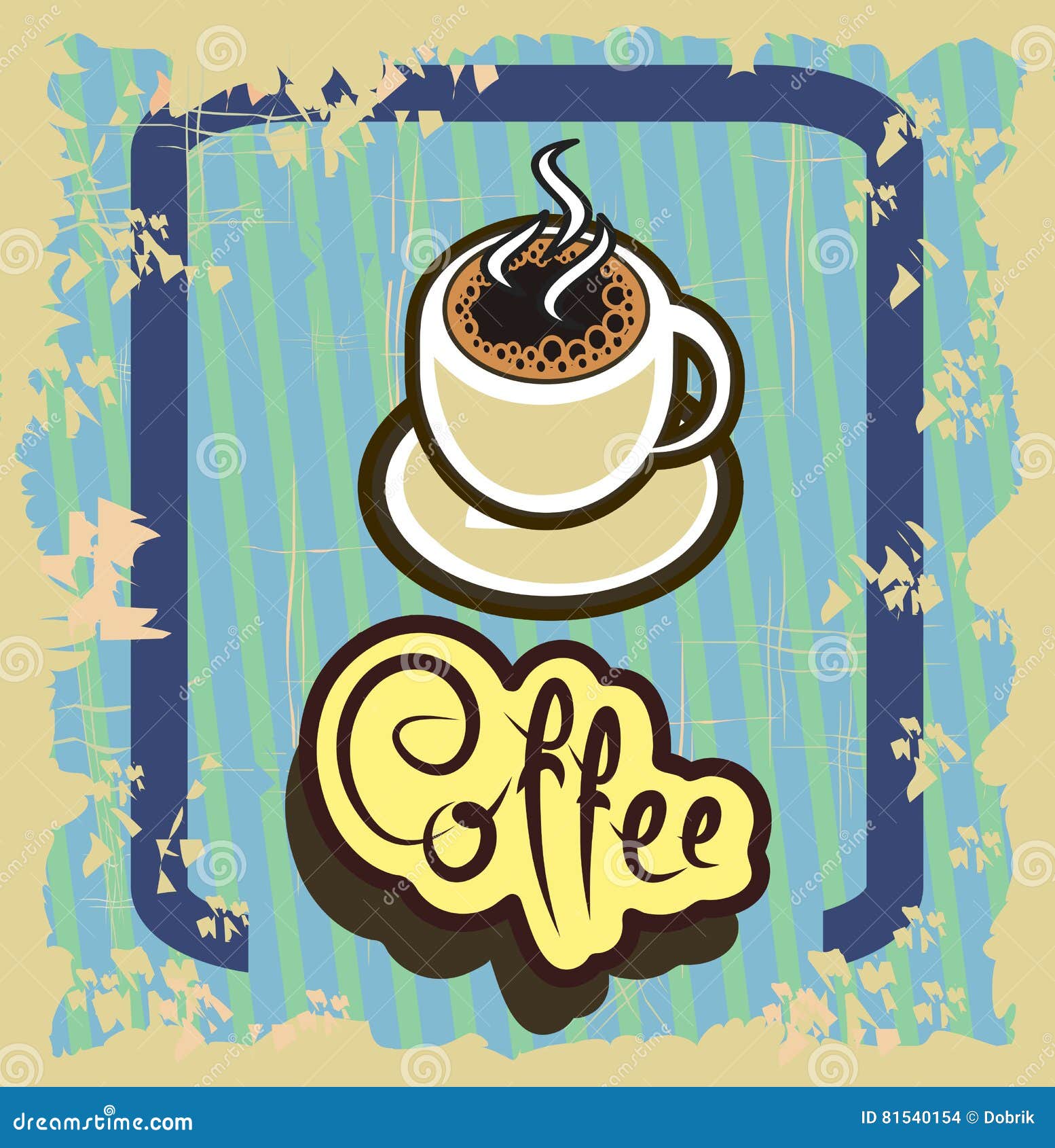 Banner for Restaurant and Cafe Stock Vector - Illustration of elegance ...