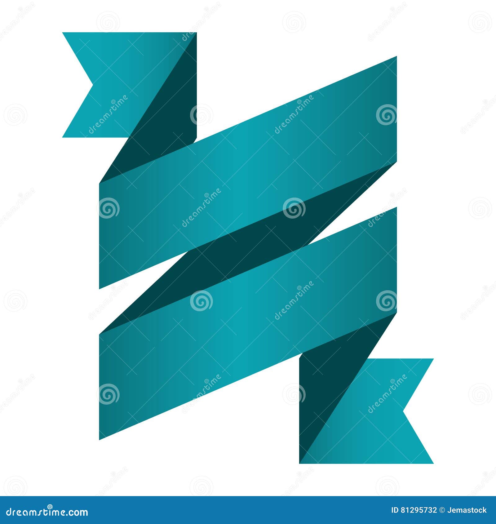 Banner Ribbon Ocean Blue Graphic Stock Vector - Illustration of ...