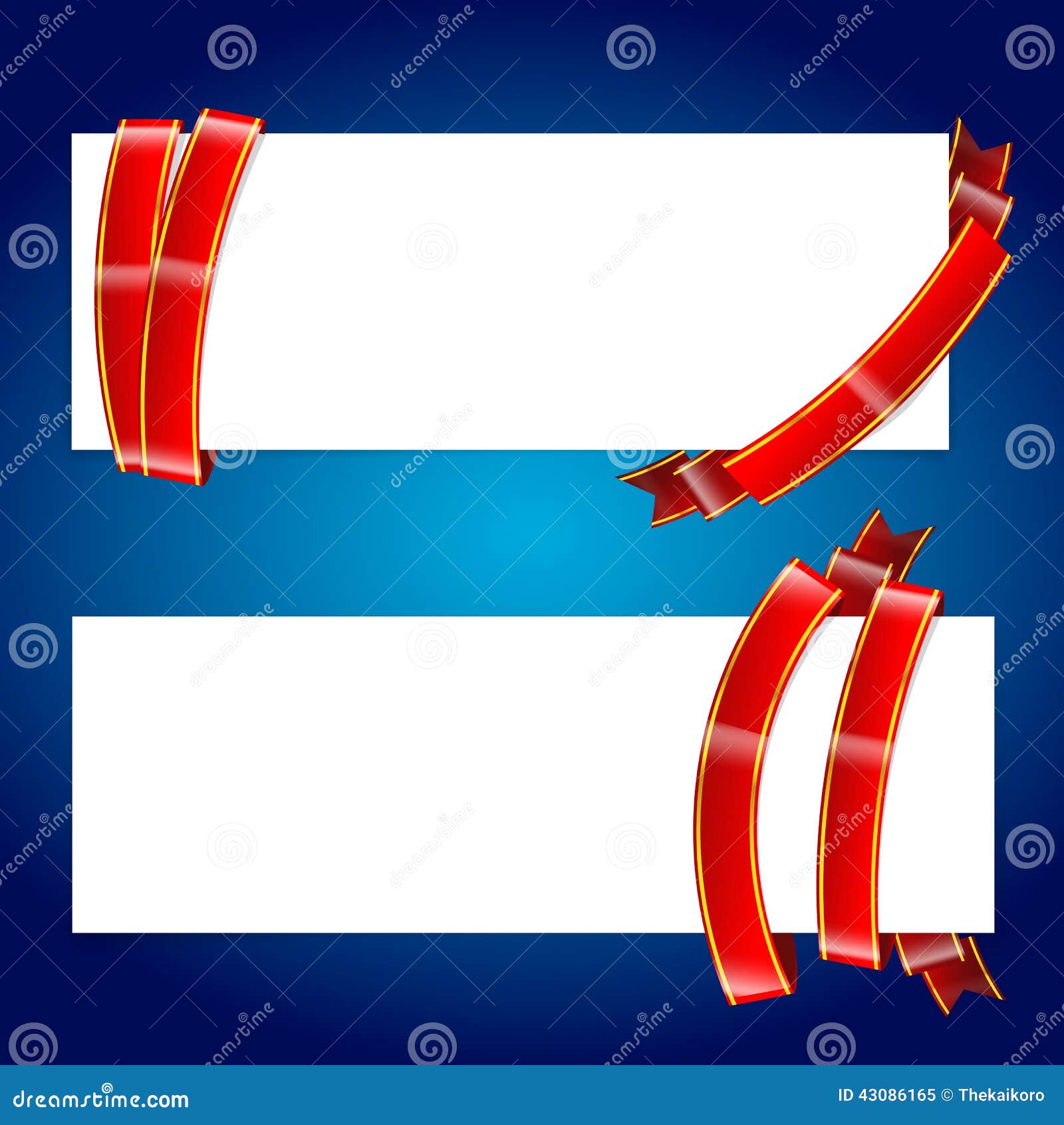 Ribbon Banner Straight Red Stock Illustrations – 157 Ribbon Banner ...
