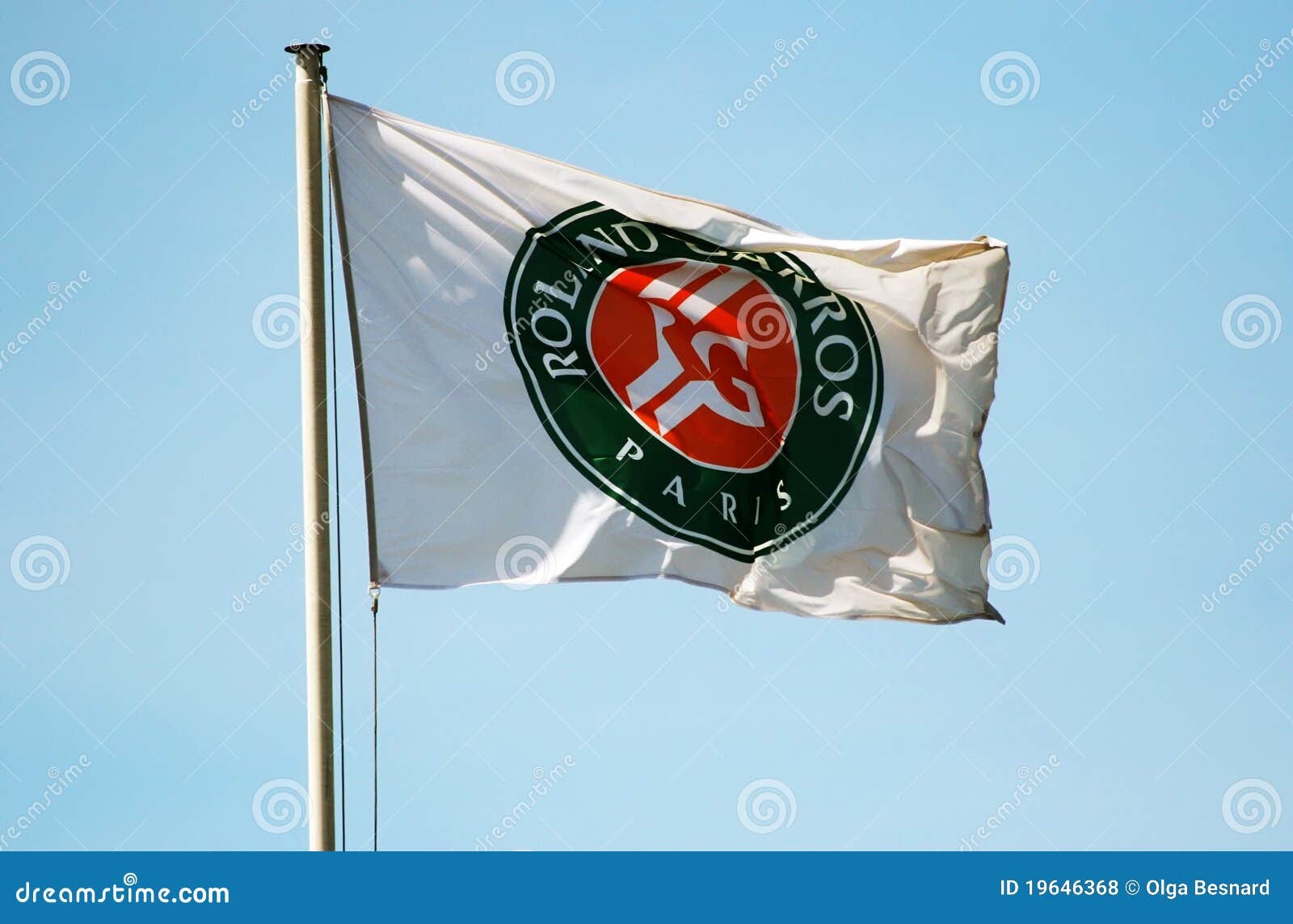 Banner of Roland Garros editorial stock photo. Image of tour - 19646368