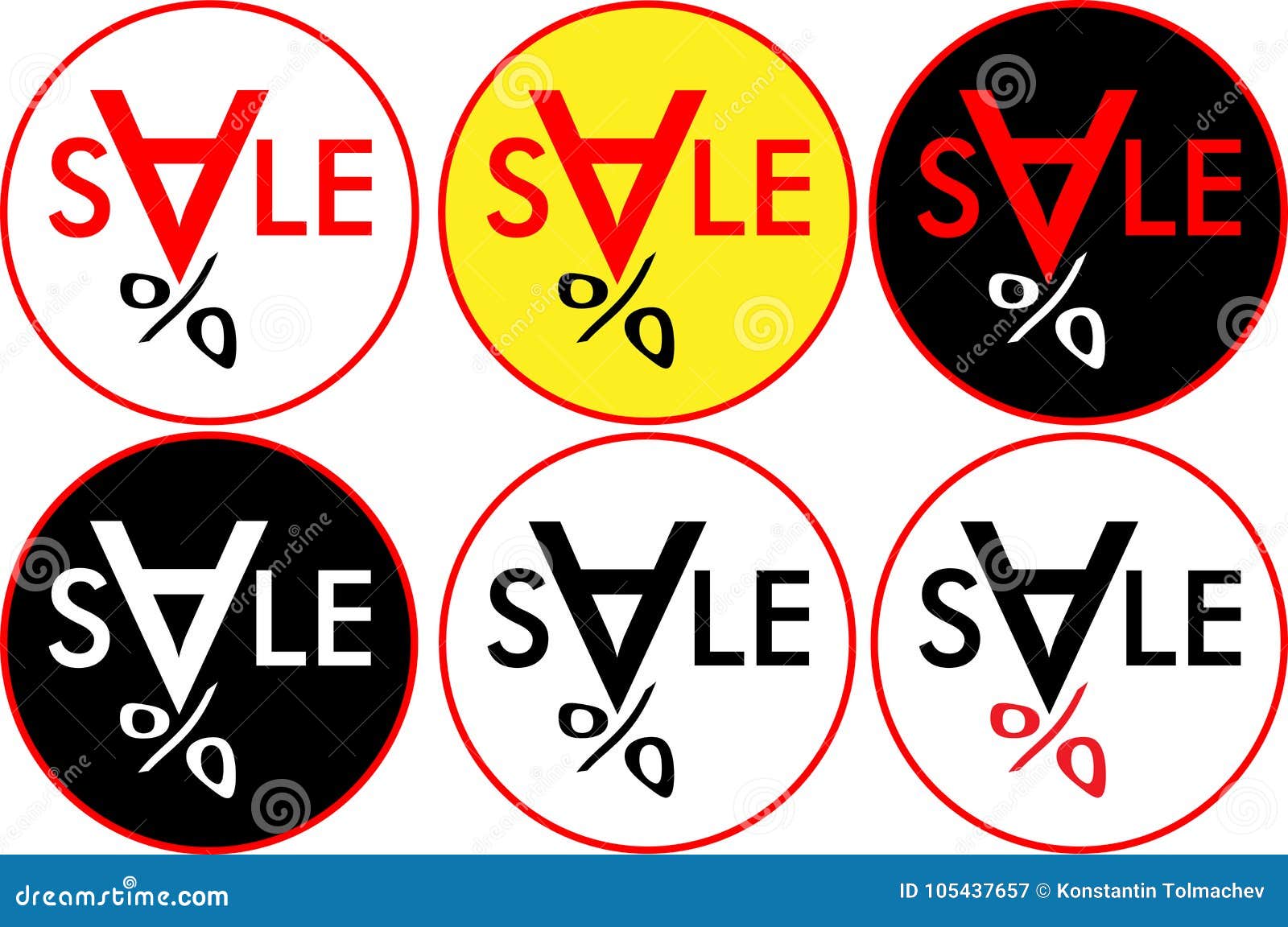 Banner Sale with Falling Prices Sale Logo-icon Stock Illustration ...