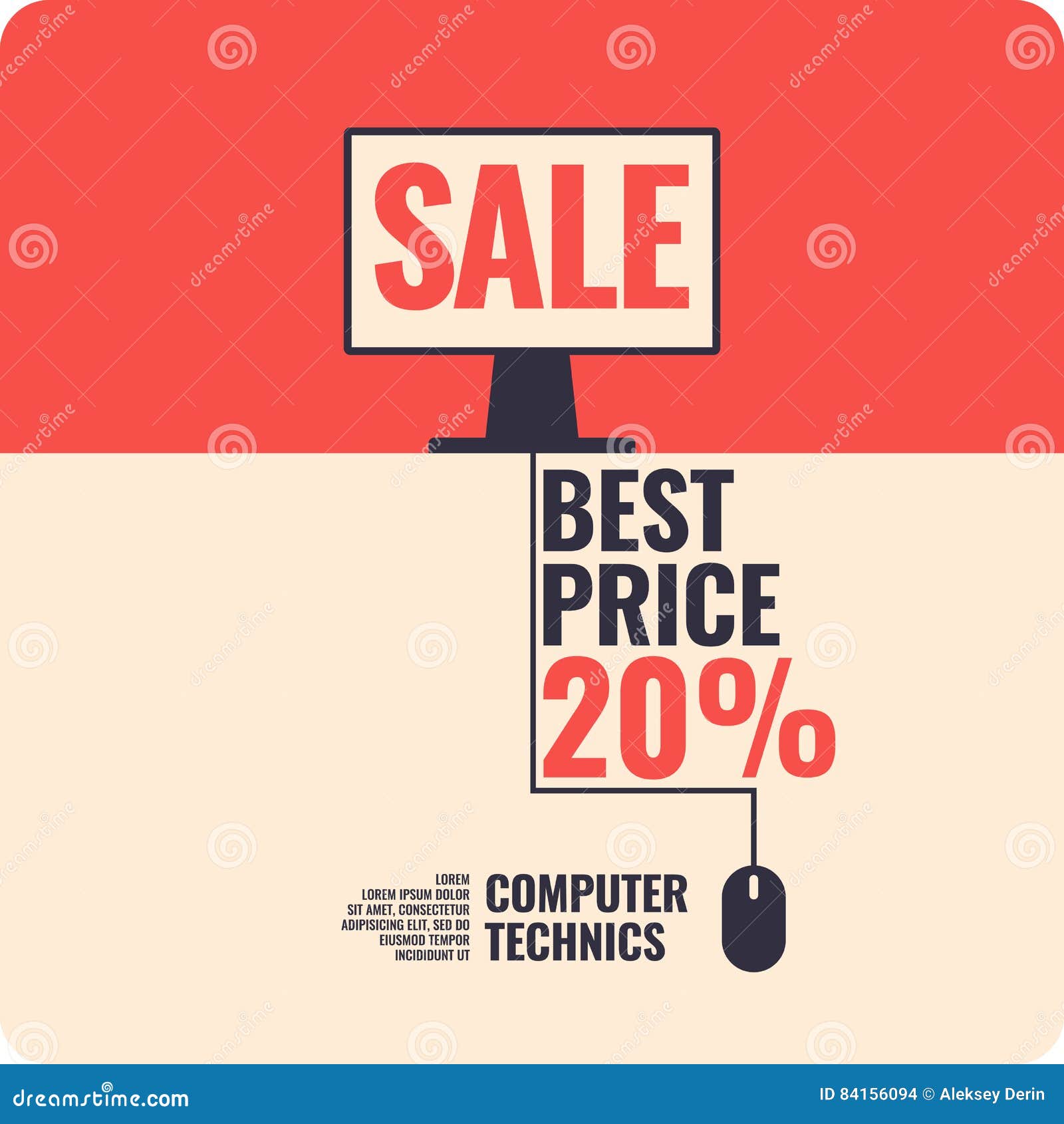 The Banner Sale of Phones and Computers Stock Vector - Illustration of ...