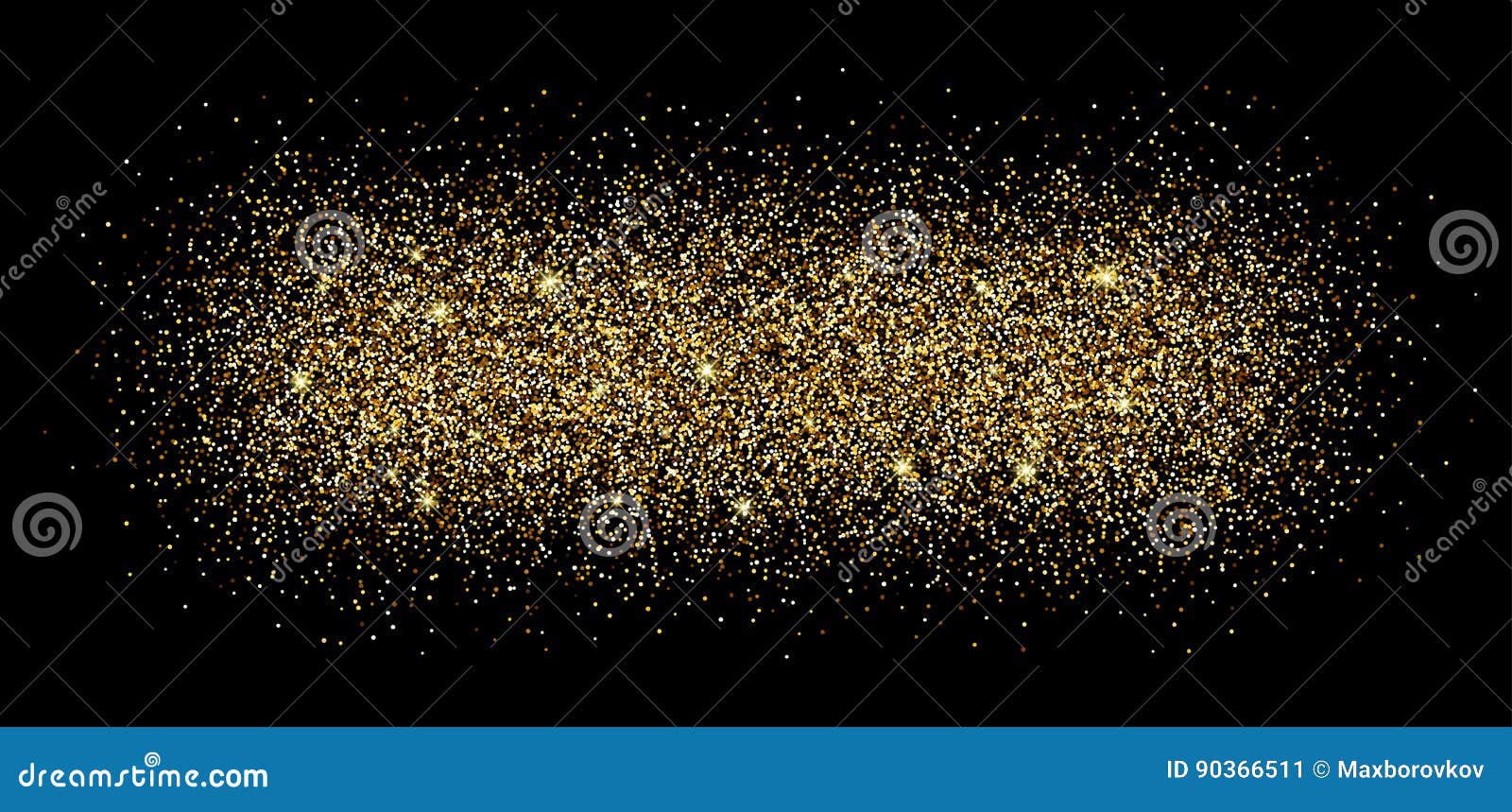 Banner with sand. stock vector. Illustration of gold - 90366511