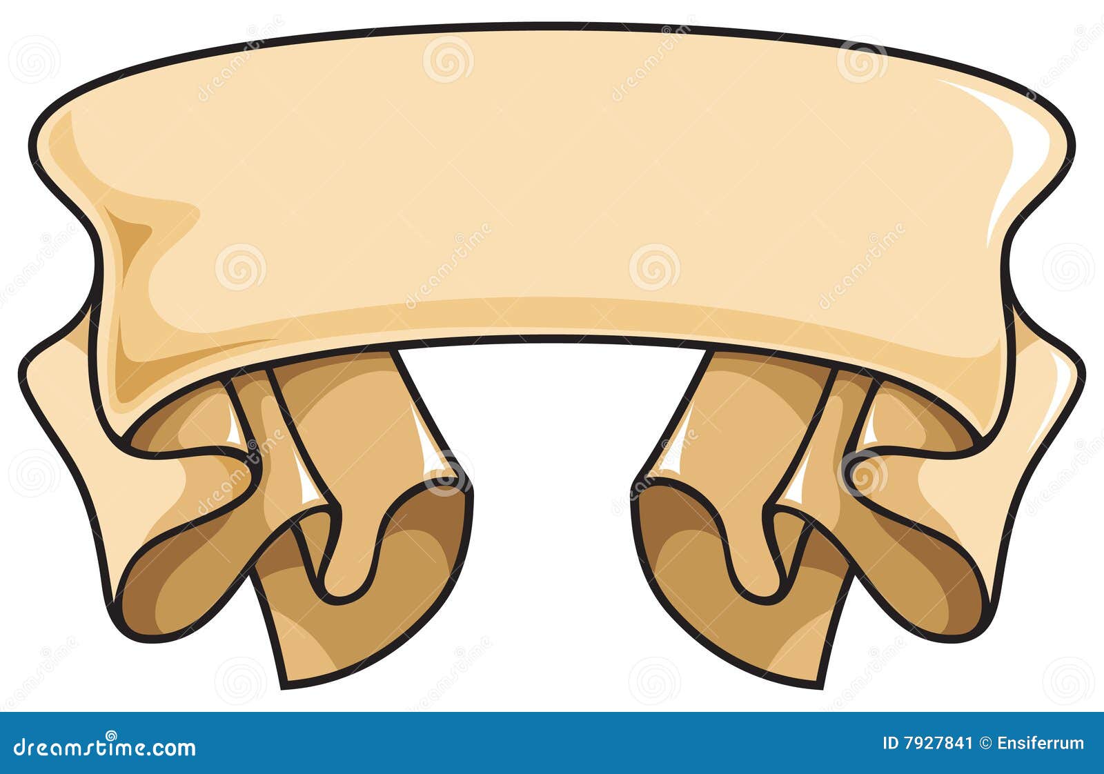 Banner, Scroll, Vector Illustration Stock Vector - Illustration of ...