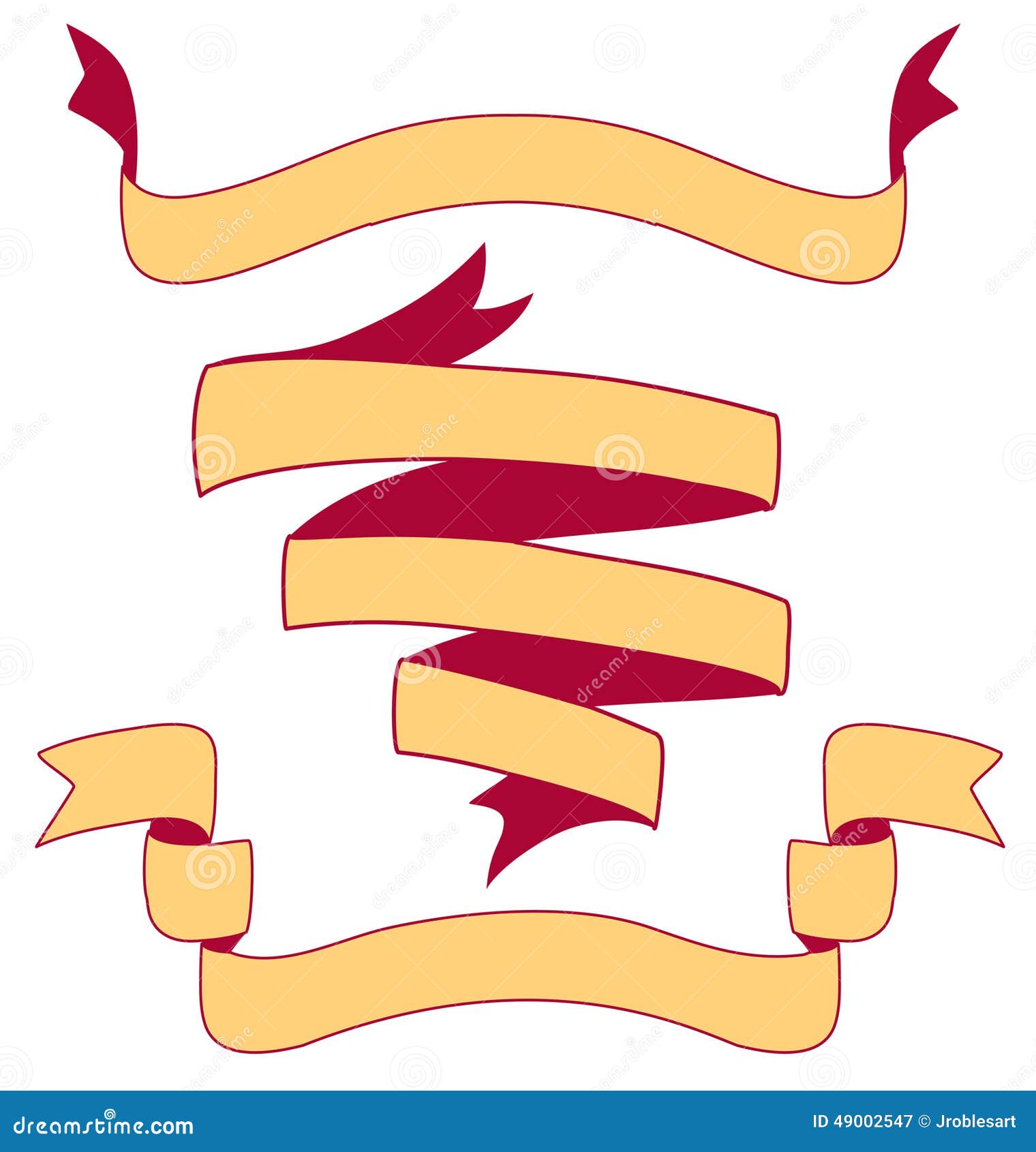 Banner Scroll 5 stock vector. Illustration of graphic - 49002547