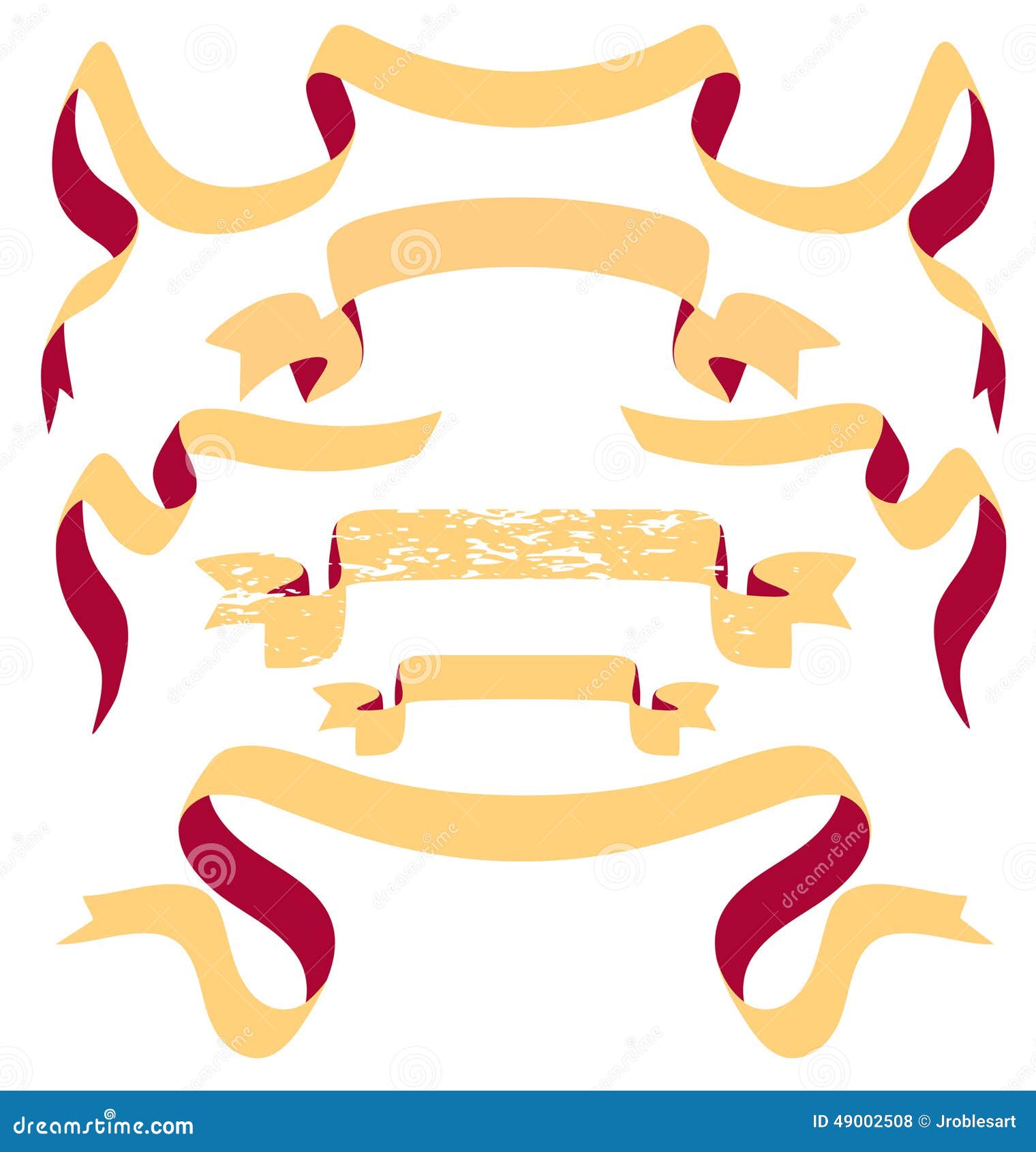 Banner Scrolls 2 stock vector. Illustration of retro - 49002508