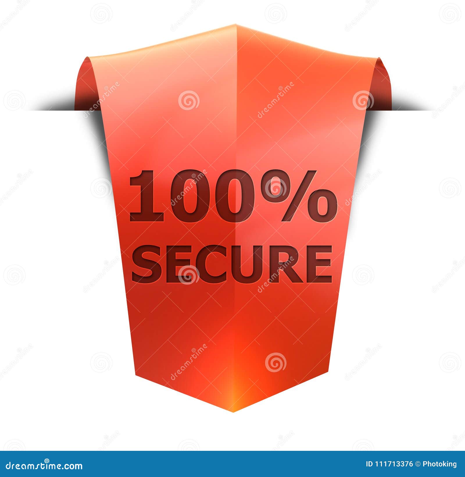 Banner secure stock illustration. Illustration of safe - 111713376