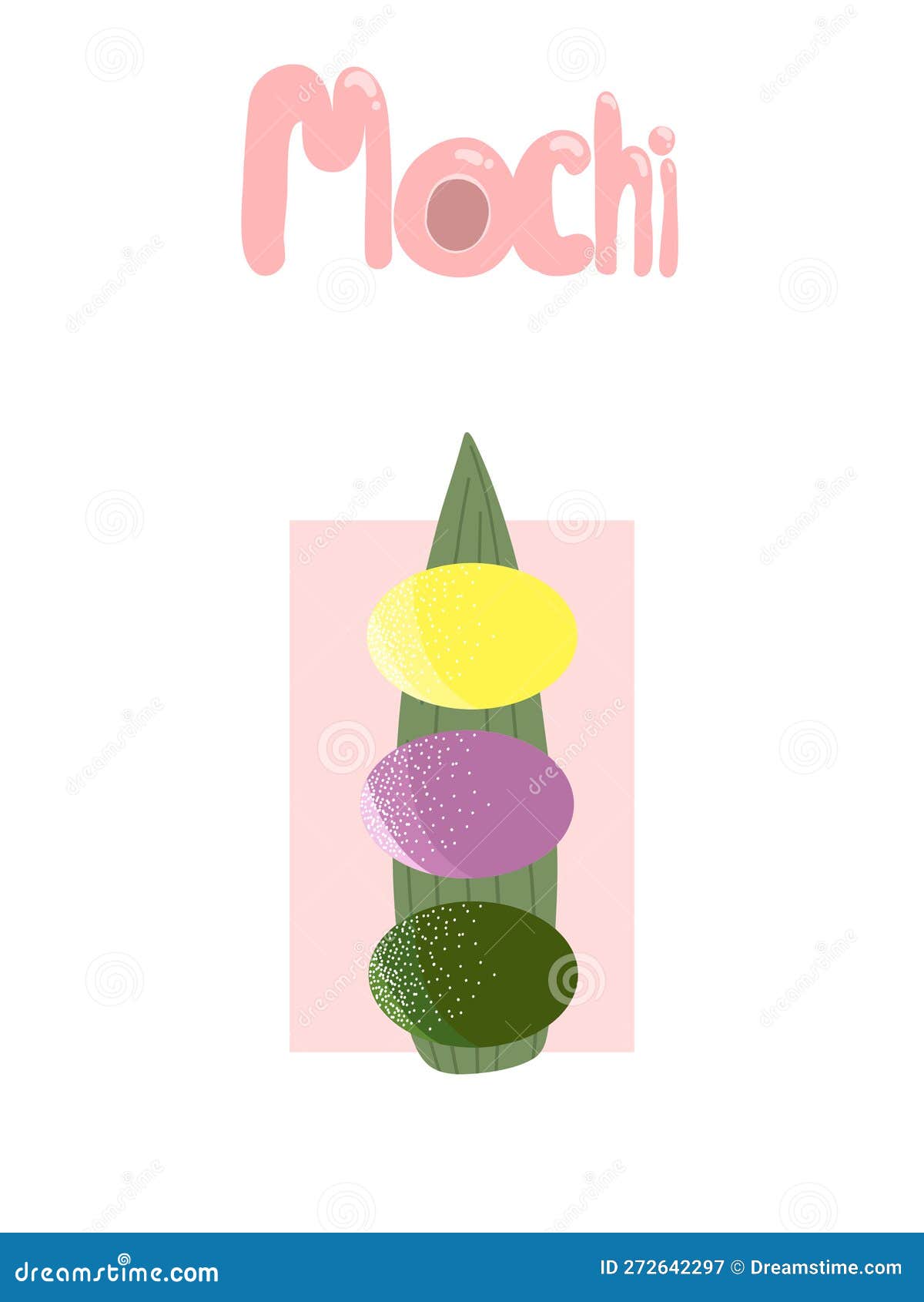 Banner Set with Japanese Mochi Stock Vector - Illustration of graphic ...