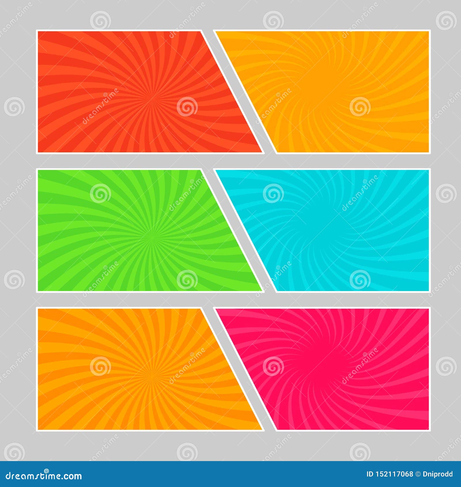 Set of Multi Colored Pop Art Banners Stock Vector - Illustration of ...