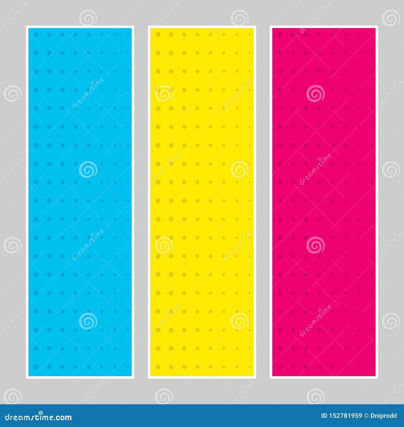 Set of Multi Colored Pop Art Banners Stock Vector - Illustration of ...