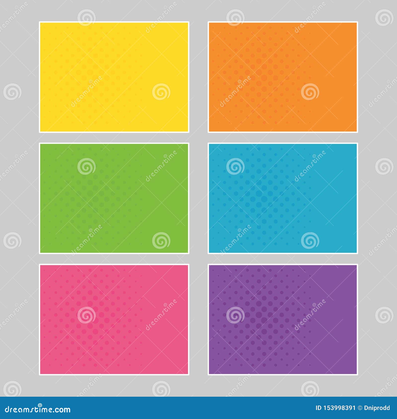 Set of Multi Colored Pop Art Banners Stock Vector - Illustration of ...