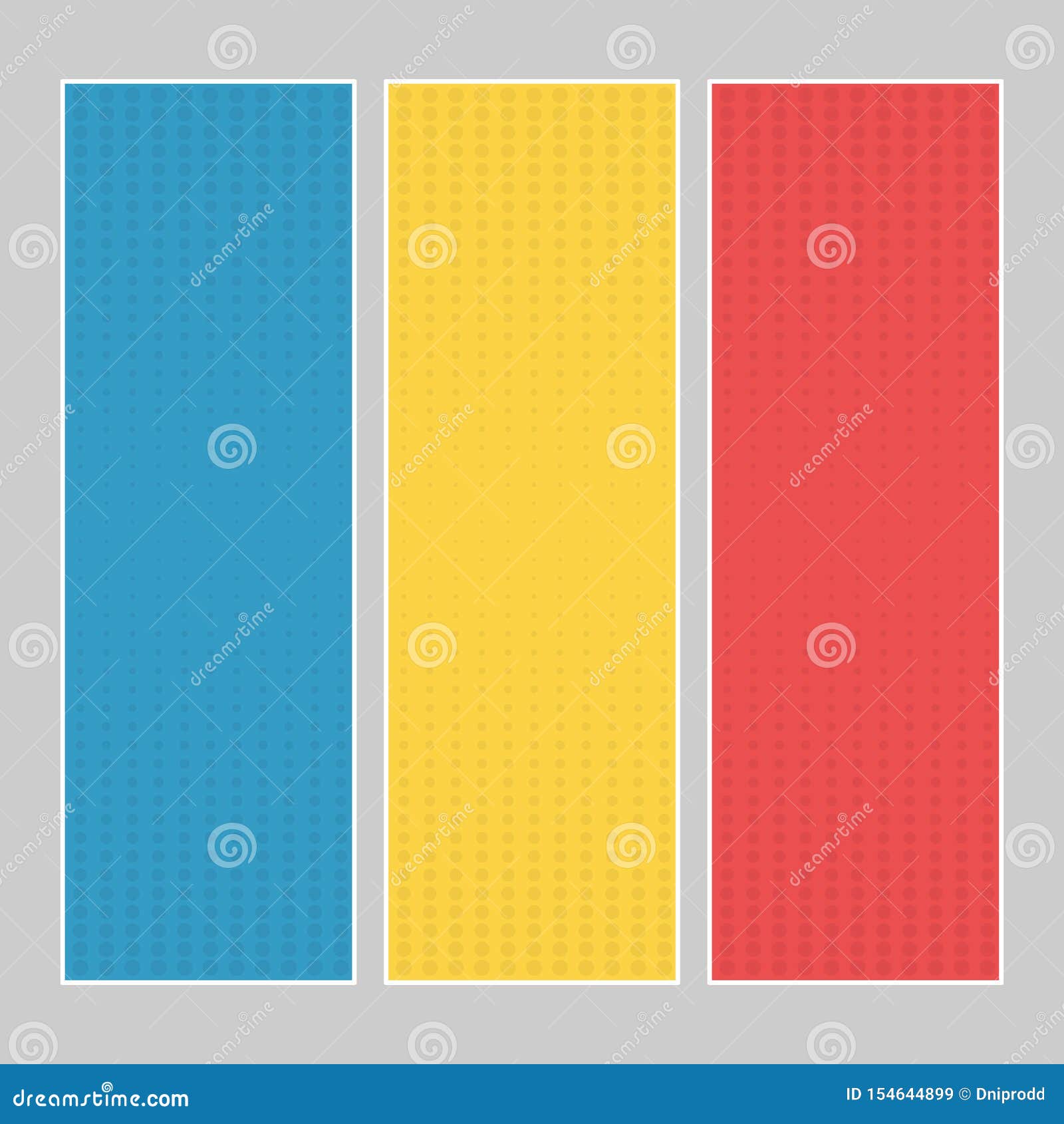 Set of Multi Colored Pop Art Banners Stock Vector - Illustration of ...