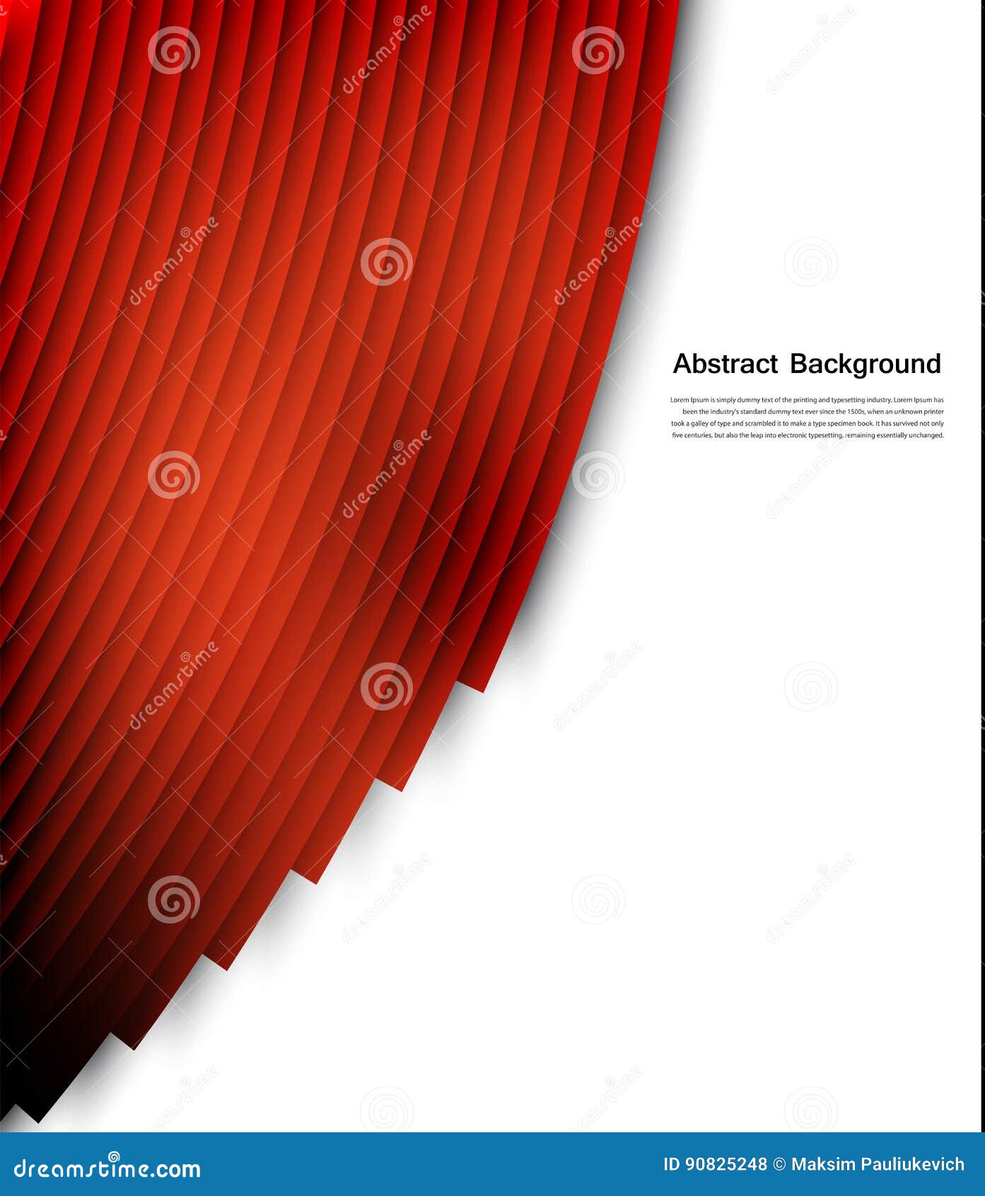 Banner Set . Red Line. Strips Stock Illustration - Illustration of ...