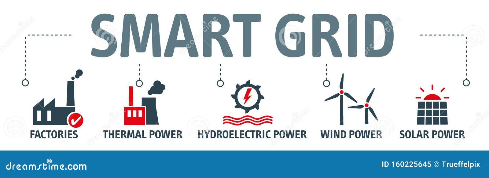 Banner Smart Grid Vector Concept Stock Vector - Illustration of ...
