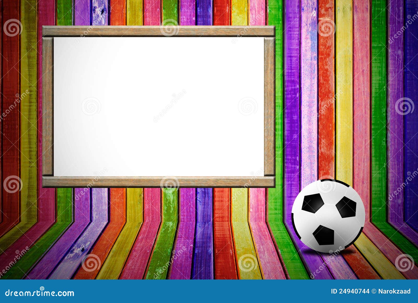 Banner and soccer ball stock photo. Image of advertisement - 24940744