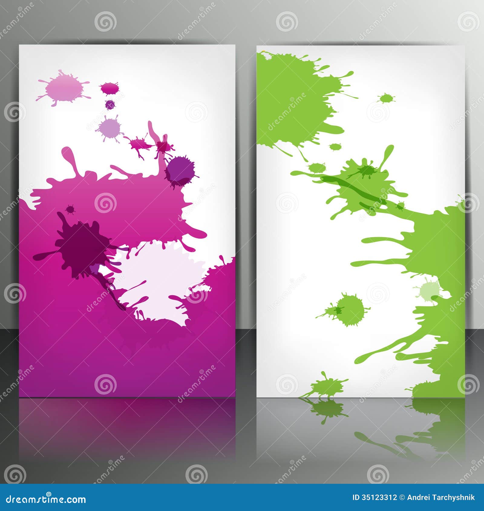Banner with Splash on Abstract Background Stock Vector - Illustration ...