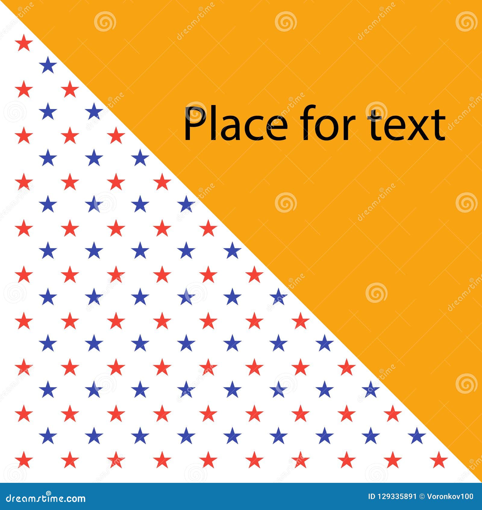 Banner with Stars. with Space for Text. Vector Illustration Stock ...